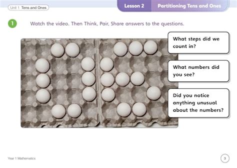 Partitioning Tens And Ones Lesson Maths Au