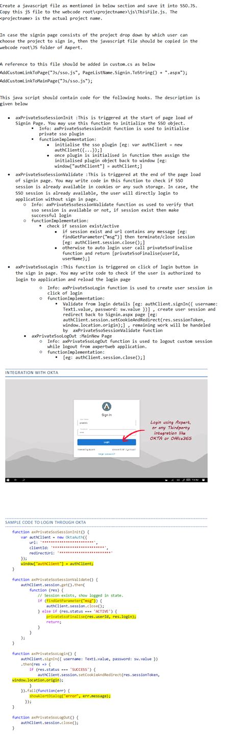 Third Party Sso Integration Agile Developer