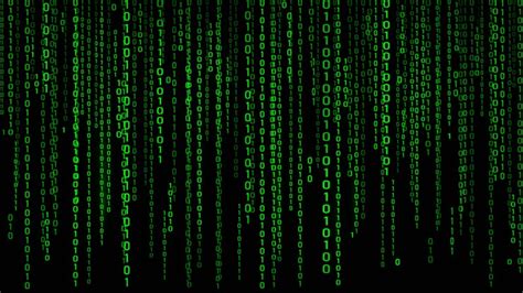 Premium Vector Digital Background Green Matrix Binary Computer Code