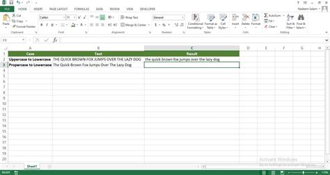 How To Change Text Case In Excel Upper Lower Proper Case