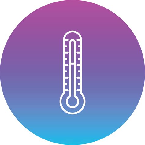 Thermometer Gradient Circle Line Inverted Icon 10658531 Vector Art At