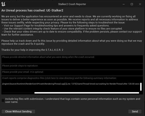 Нелепая ошибка An Unreal process has crashed UE Stalker Форум S T A L K E R Heart of