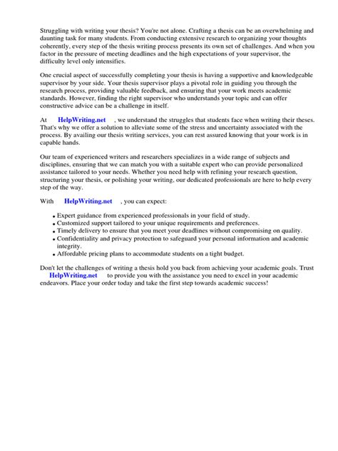 Cbs Thesis Supervisor Pdf Thesis