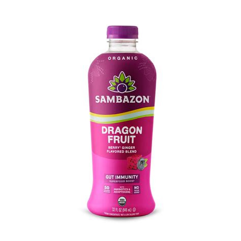 Dragon Fruit Drink Organic Pitaya Blend Sambazon