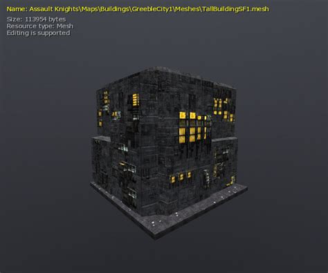 3d Model 3d Greeble Buildings Vr Ar Low Poly Cgtrader