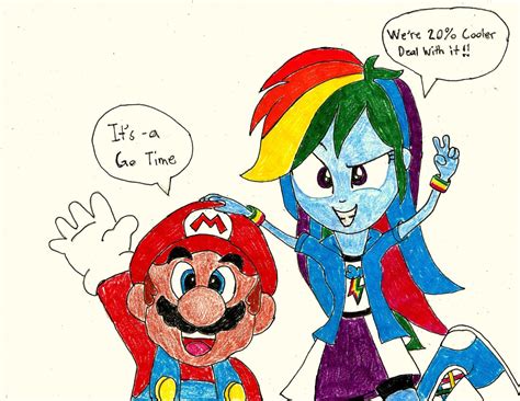 Mario And Rainbow Dash