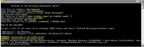 Powershell Script List Mailbox Size For All Users It World