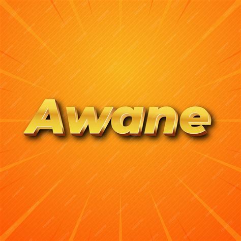 Premium Photo Awane Text Effect Gold  Attractive Background Card