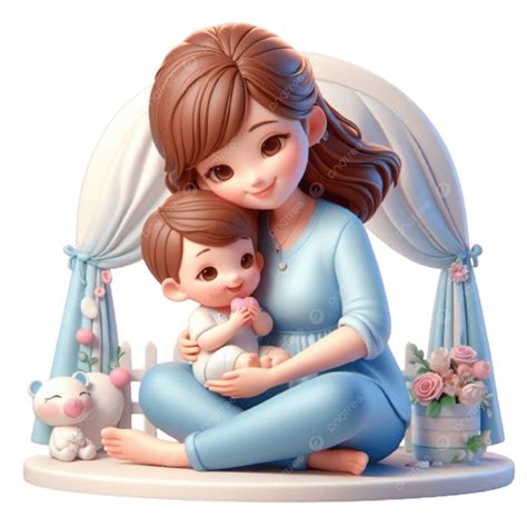 행복한 아기와 엄마 Png 일러스트 Psd 및 클립 아트에 대한 무료 다운로드 Pngtree