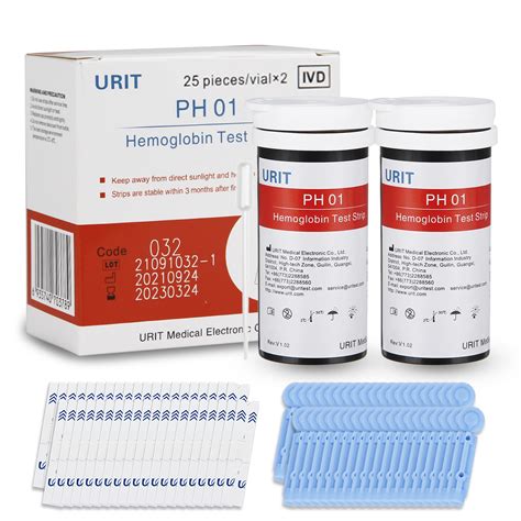 50pcs Urit Ph 01 Hemoglobin Test Strips Zhengzhou Schbit Trading Co