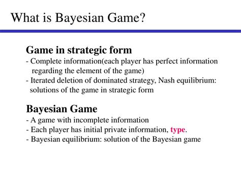 Ppt Bayesian Games Powerpoint Presentation Free Download Id 7062452