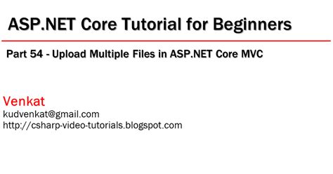 Sql Server Net And C Video Tutorial Upload Multiple Files In Asp