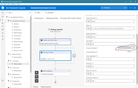 Cant Write Expression For Multi Choice Question Dialog · Issue 7154