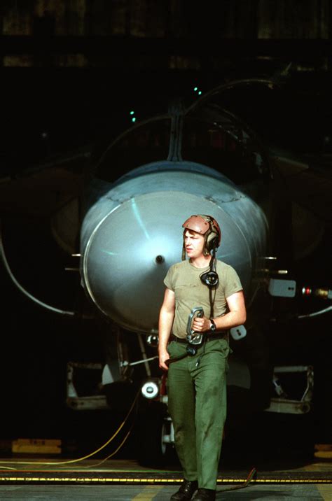 A1c Richard L Bigham Of The 42nd Aircraft Maintenance Unit Prepares A