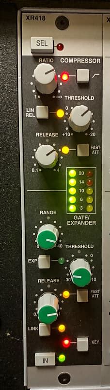 Solid State Logic X Rack XR418 Compressor Gate Expander Reverb