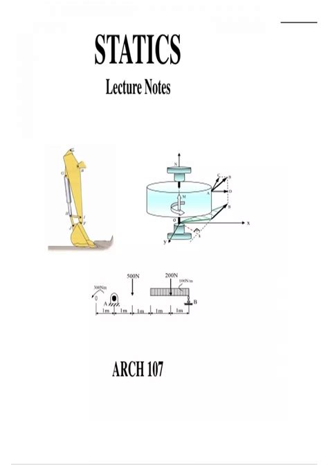 Statics Of Architecture Arch107 Arch107 Stuvia Us