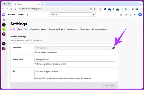 Comment Changer Le Nom Dutilisateur Et Le Nom Daffichage Twitch