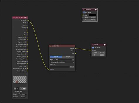 Exr Cryptomatte Node Not Displaying Anything Blender Stack Exchange