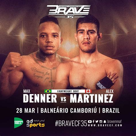 Alex Martinez Returns Against Fellow Undefeated Max Denner At Brave Cf 35