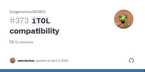ITOL Compatibility Issue Ecogenomics GTDBTk GitHub