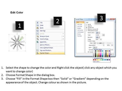 Of Diverging Approaches Using Arrows Circular Flow Process PowerPoint Templates