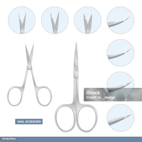 손톱가 위 다른 유형 매니큐어 및 페디큐어 관리 도구 벡터 일러스트 손톱에 대한 스톡 벡터 아트 및 기타 이미지 손톱 가위 가장자리 Istock
