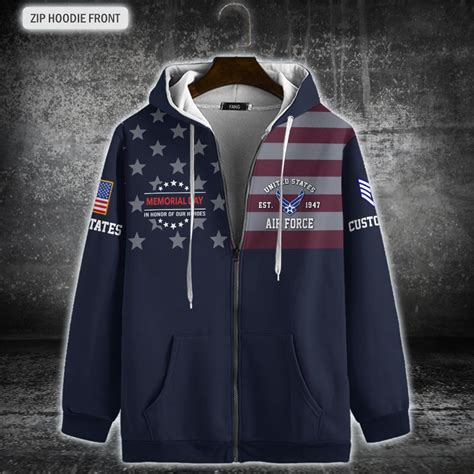 Us Air Force E 9 Air Force Chief Master Sergeant Zip Hoodie Proud