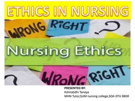 Code Of Ethics In Nursing Ppt