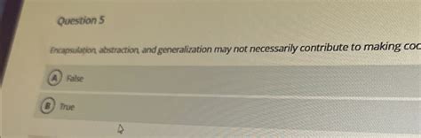 solved question 5encapsulation abstraction ﻿and