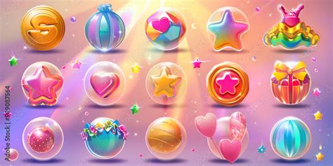 Colorful Candy Land Sprite Sheet For Slot Game Design Colorful Candy Land Sprite Sheet Candy