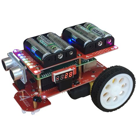 4tronix pi2go mk2 robot for raspberry pi rapid electronics