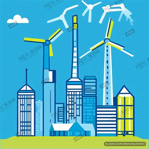 Ai创作图新能源型城市 绿色城市新能源 城市与能源 都市能源线 风力发电插画 新能源插画 城市能源 城市发展节能减排 城市与电力 新型能源体系 能源产业电力工业 绿色出行电源风能水能 环保能源