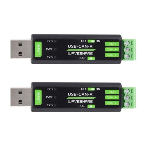 Waveshare 2pcs Usb To Can Adapter Model A Stm32 Chip Solution Multiple Working Modes Multi