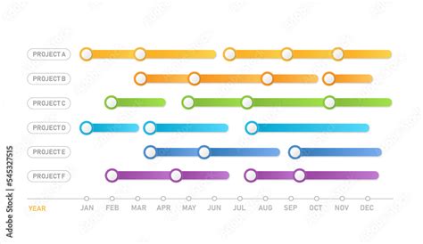 Infographic Template For Business Project Project Modern Timeline Diagram Calendar With