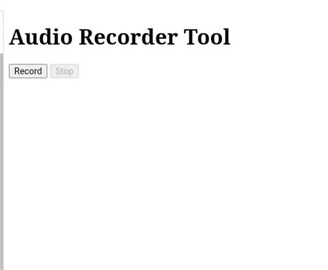 Simple Voice Recorder Script In Html For 10 Seoclerks