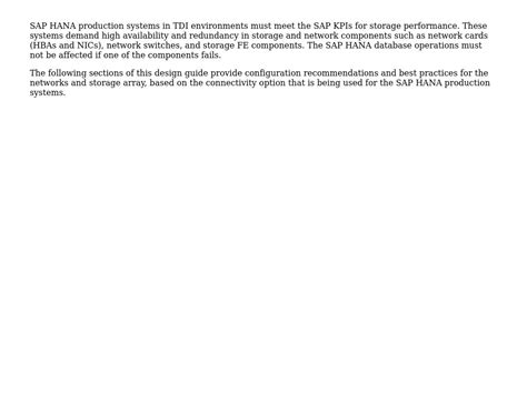 Introduction Dell Validated Solution For Sap Hana Tdi Deployments With Dell Unity Xt Storage
