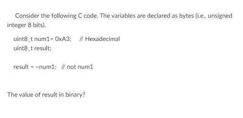 Solved Consider The Following C Code The Variables Are Chegg Com