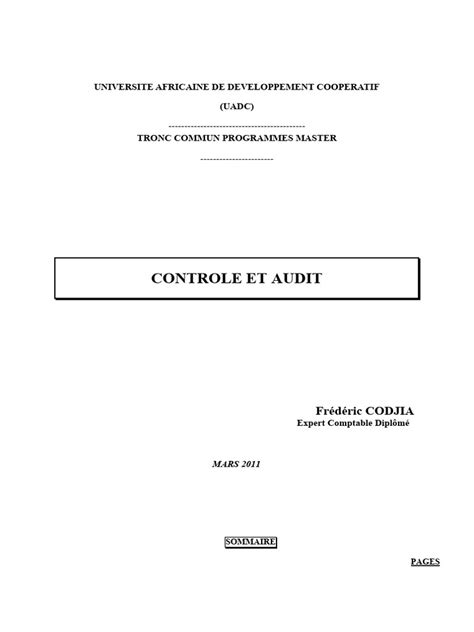 Guide Audit Comptable Pdf