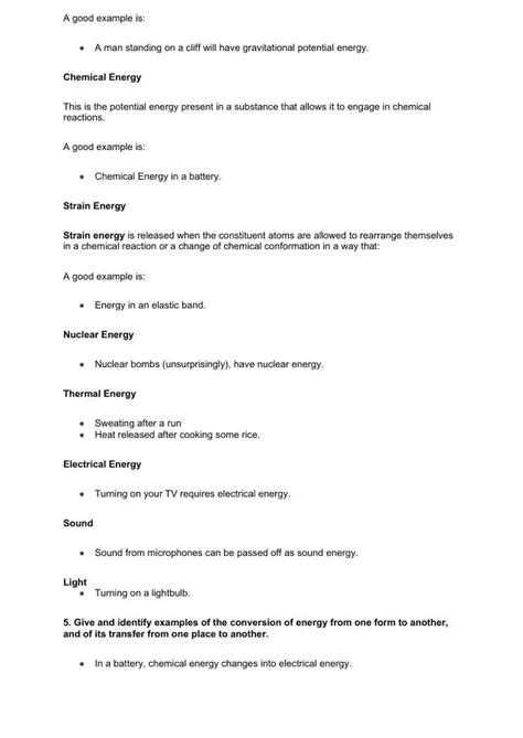 Igcse Coordinated Science Energy University Of Cambridge Keepnotes