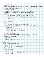 Introduction To Number Theory Exploring The Fundamentals Of Course Hero