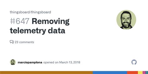 Removing Telemetry Data · Issue 647 · Thingsboardthingsboard · Github
