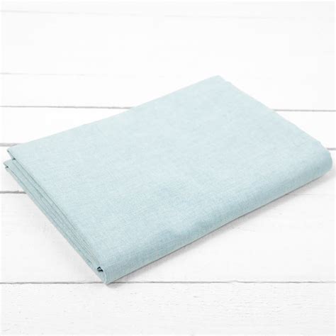 Linen Cotton Turquoise Flat Sheet Hemmed 2 Side Linenfashion