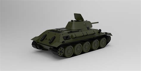 Obj File T 34 Tank 🪖 ・3d Printable Model To Download・cults