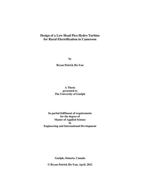 PDF Pico Hydro Power Design DOKUMEN TIPS