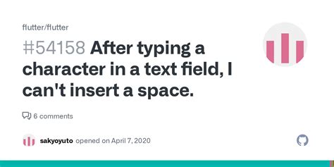 After Typing A Character In A Text Field I Cant Insert A Space