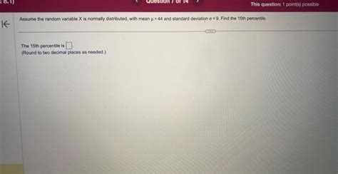 Solved Assume The Random Variable X Is Normally Distributed Chegg