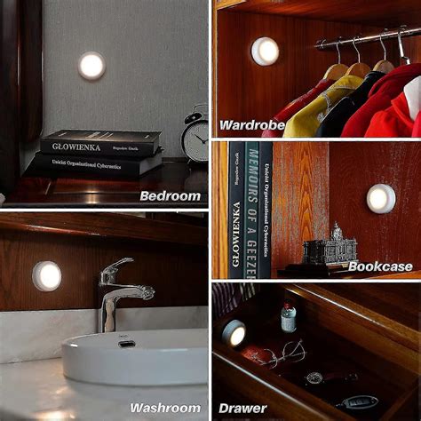 Tap Light Push Lights Mini Touch Press Spot Lights Indoor Portable Led Stick On Puck Lights