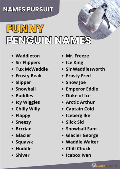 Cute Penguin Names