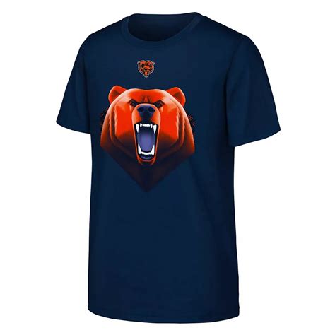 Youth Navy Chicago Bears Draft Illustration T Shirt