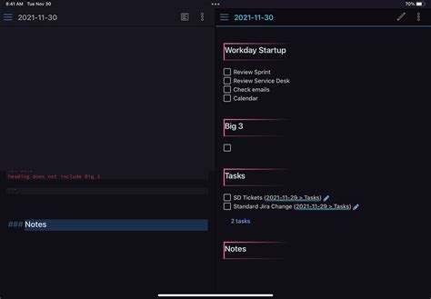 Daily Note Not Rendering On Ipad Correctly Help Obsidian Forum